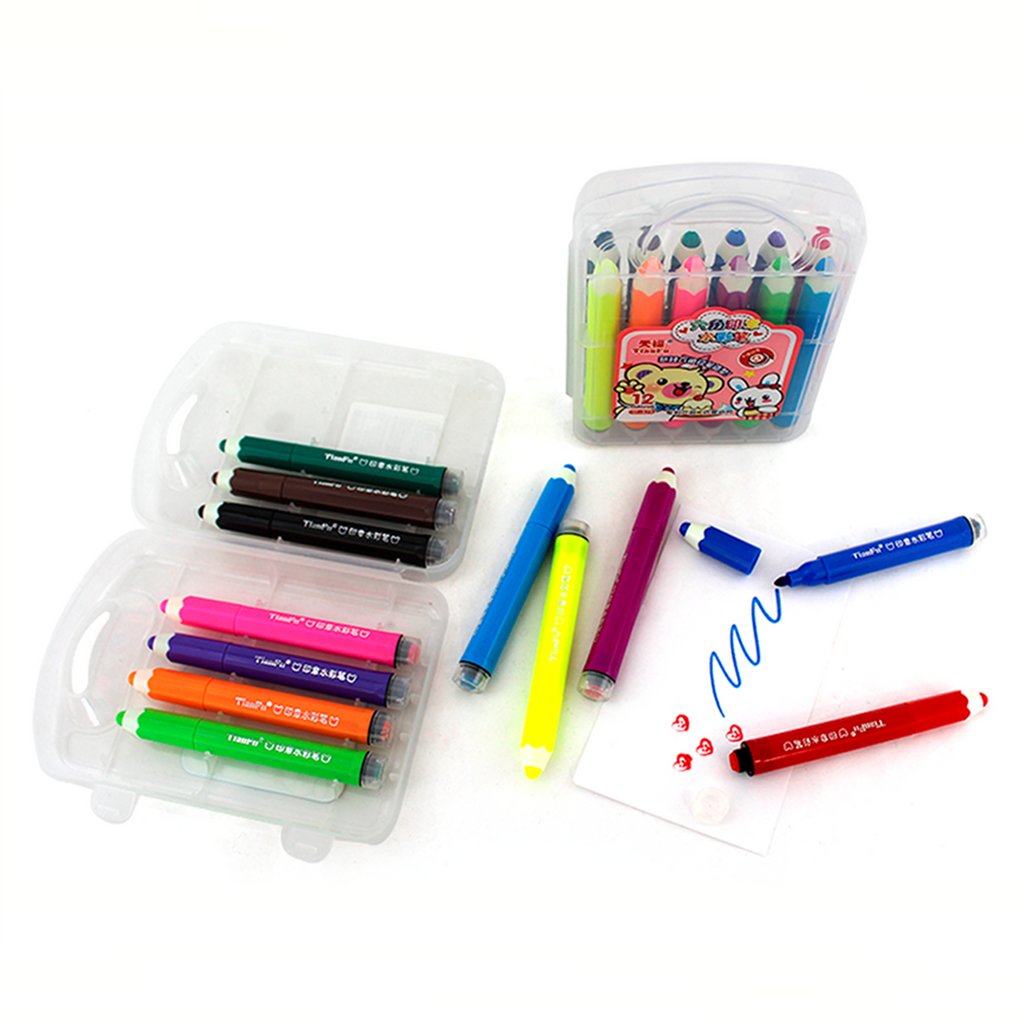 12 Marcadores con Sello + Bote – andrebadi2